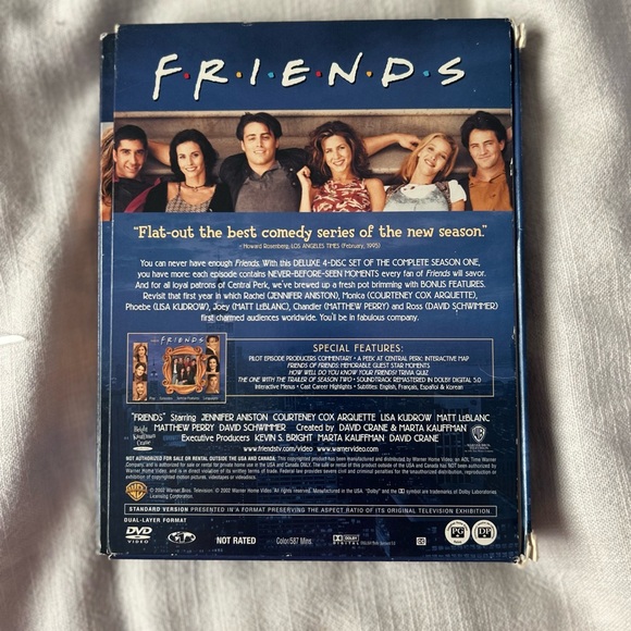 Media | Friends Season 1 4disc Dvd Box Set | Poshmark